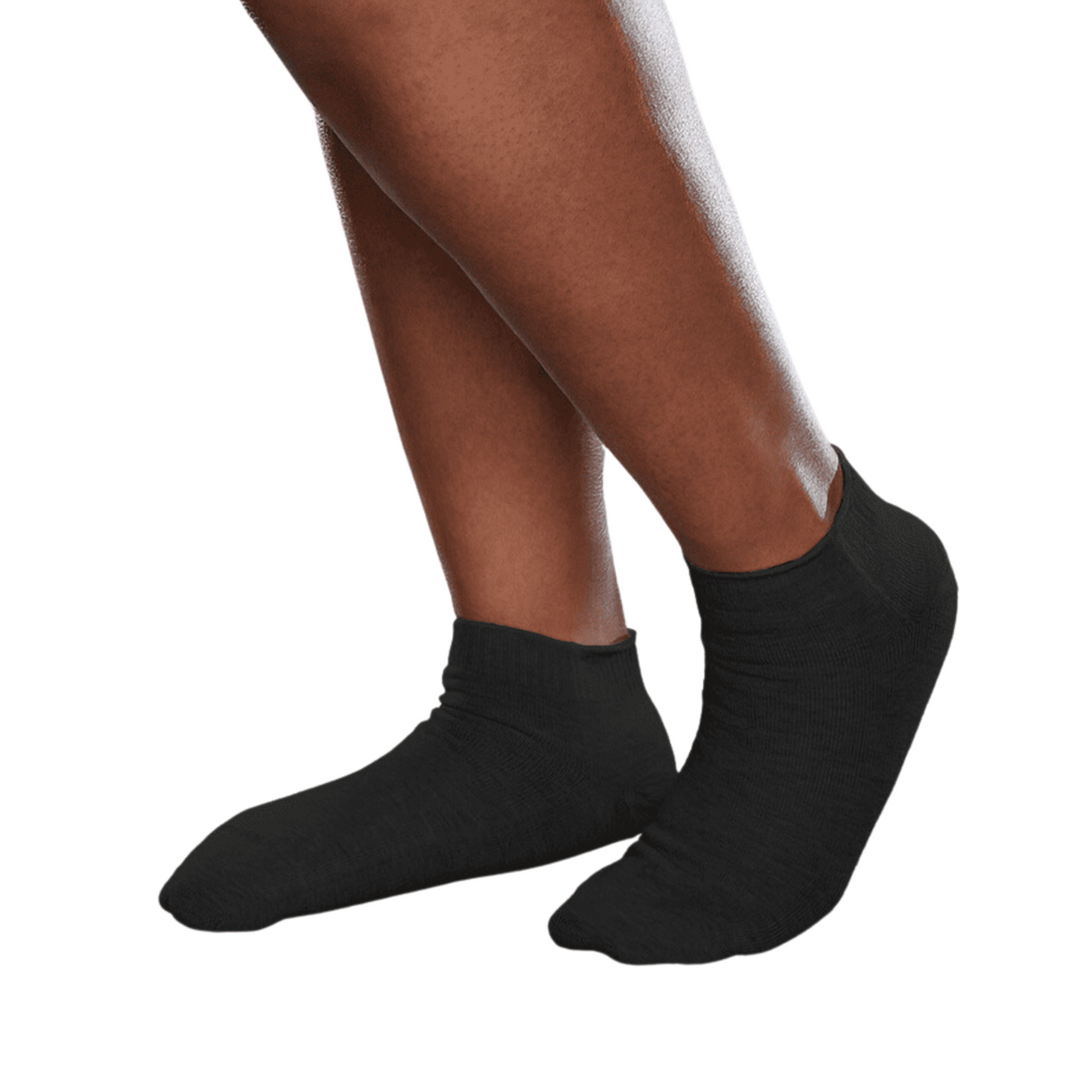 Adult Seamless Sensitivity Socks - Mini Crew - BLACK - Smartknit ...