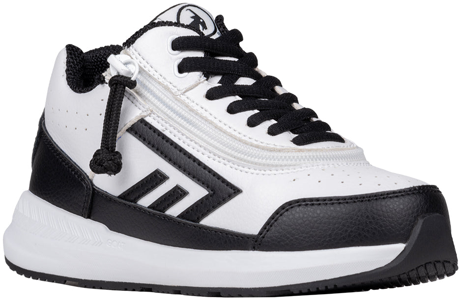 Billy Footwear (Kids) - Goat Hoop White/Black — Sensory Smart